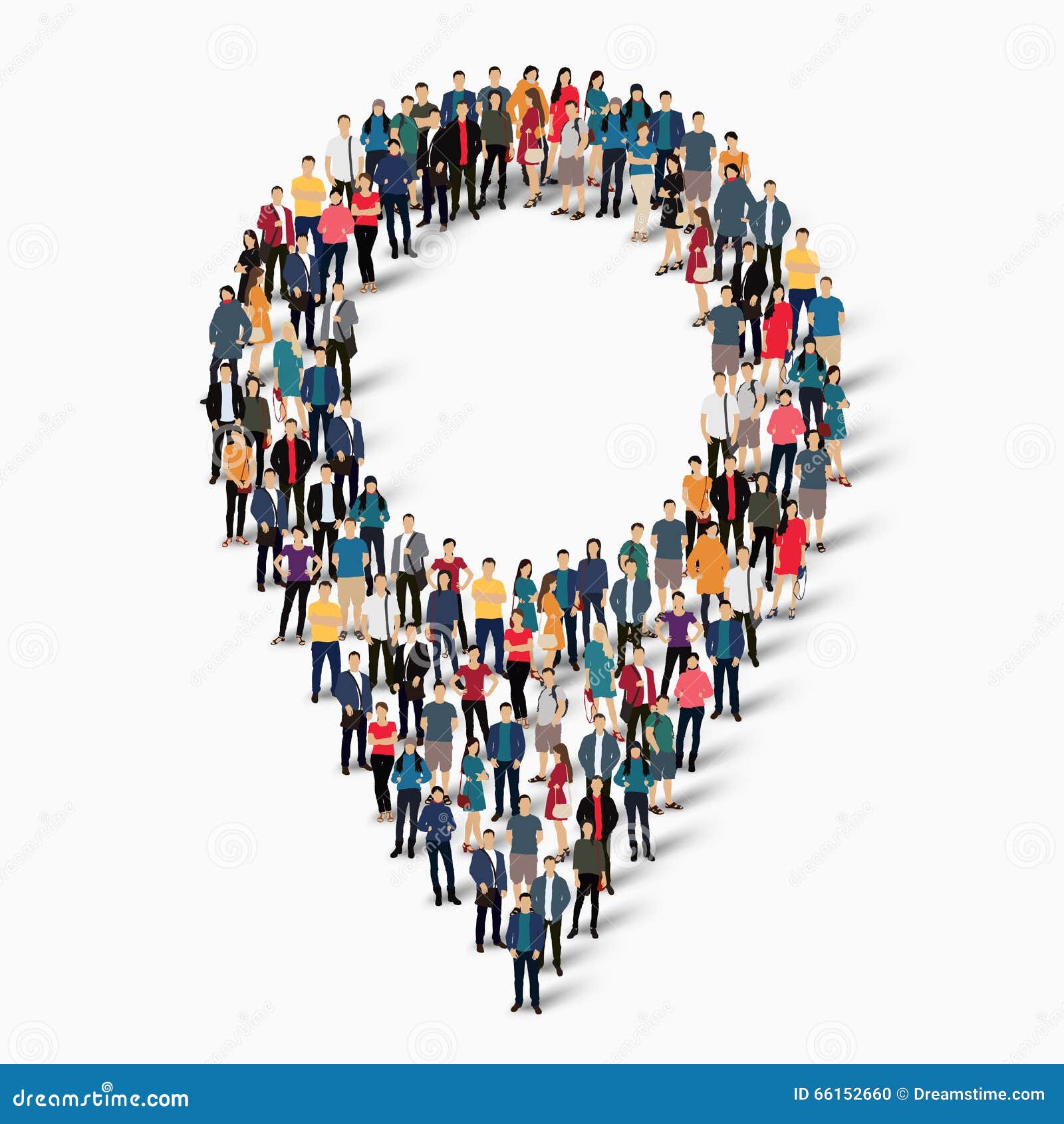 People shape map pointer stock illustration. Illustration of mark ...