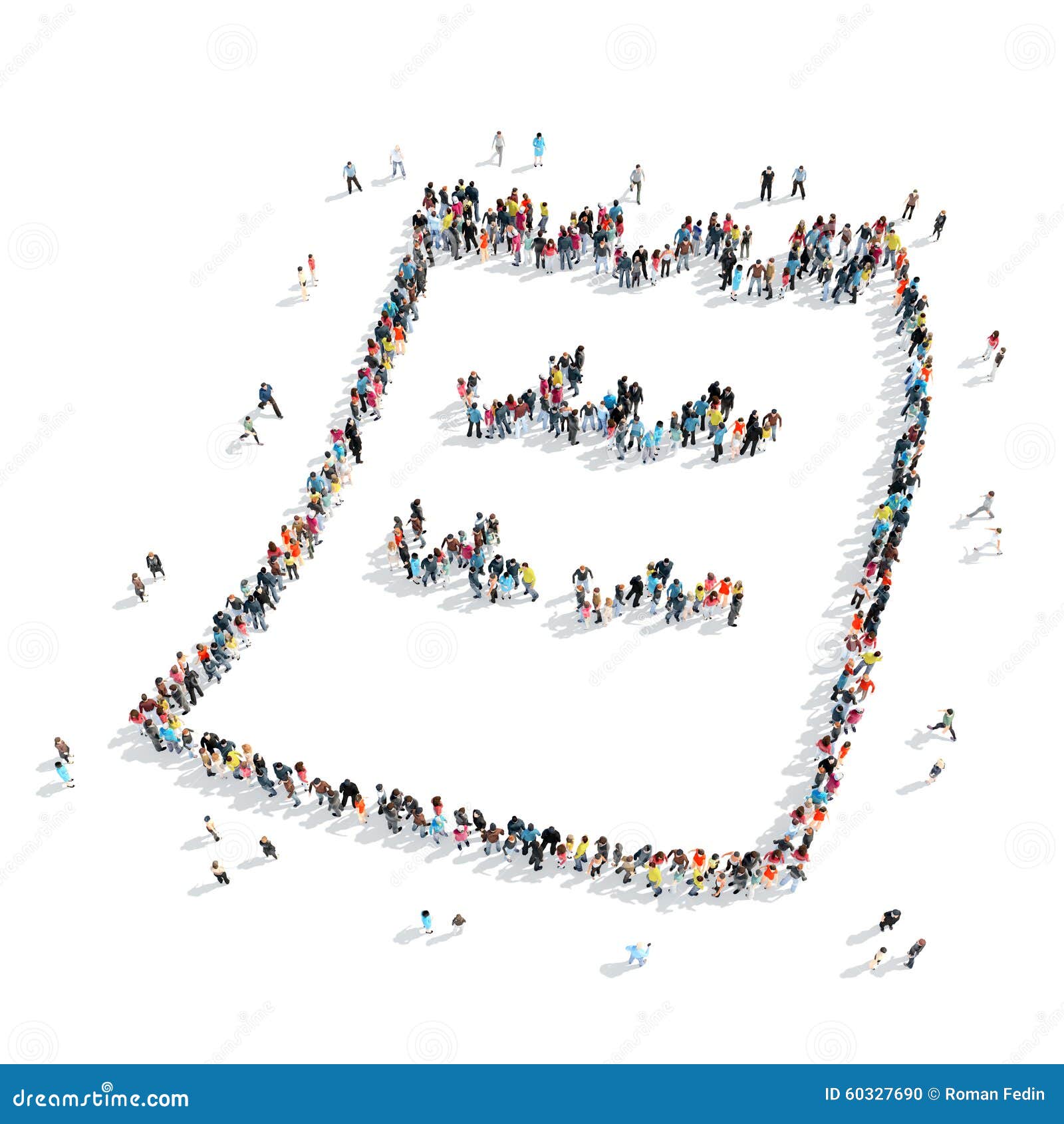 People Shape Sheet Cartoon Stock Photo | CartoonDealer.com #60327690