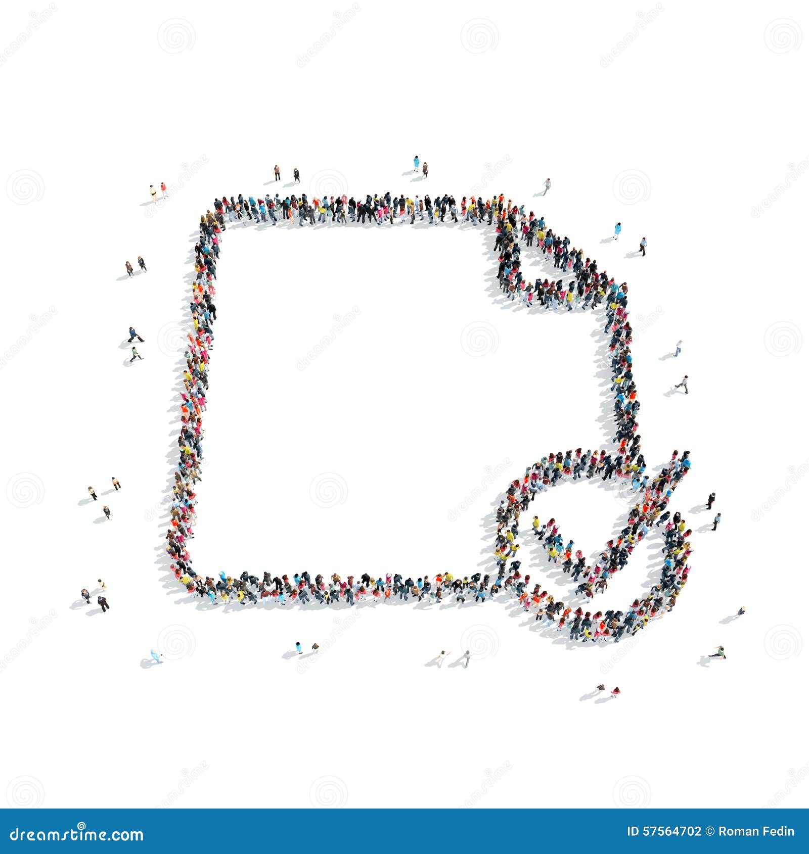 People in the Shape of a Sheet Stock Illustration - Illustration of ...