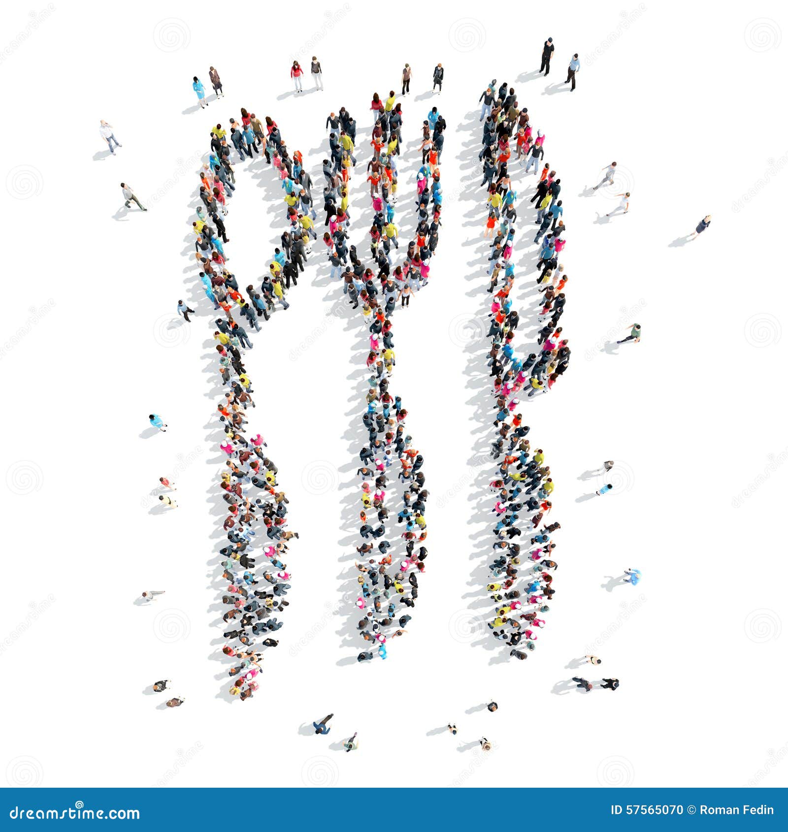 People in the Shape of a Table Set Stock Illustration - Illustration of ...