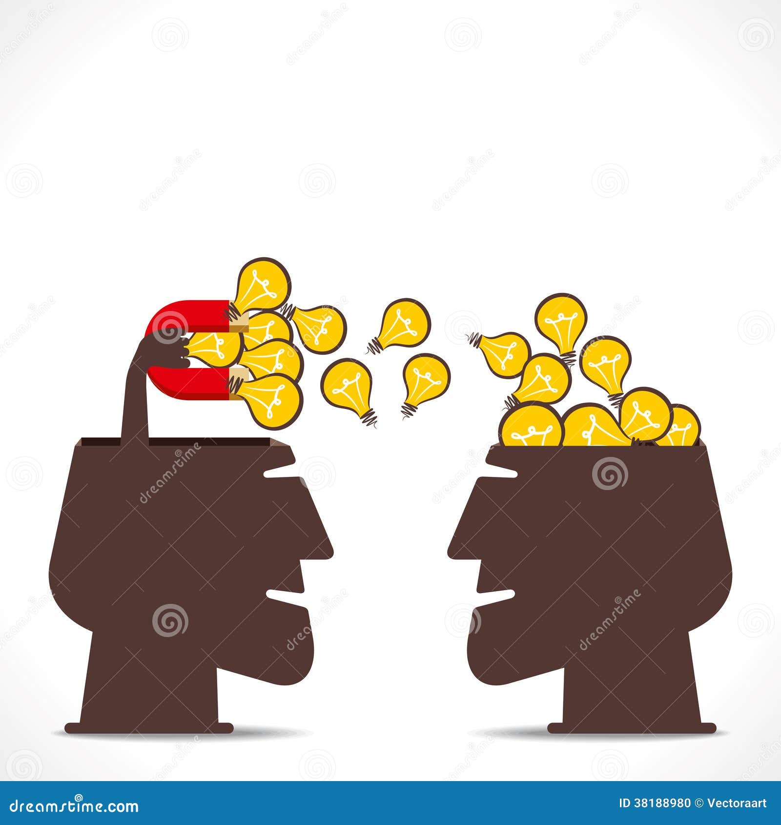 People share idea concept stock vector. Illustration of employment ...