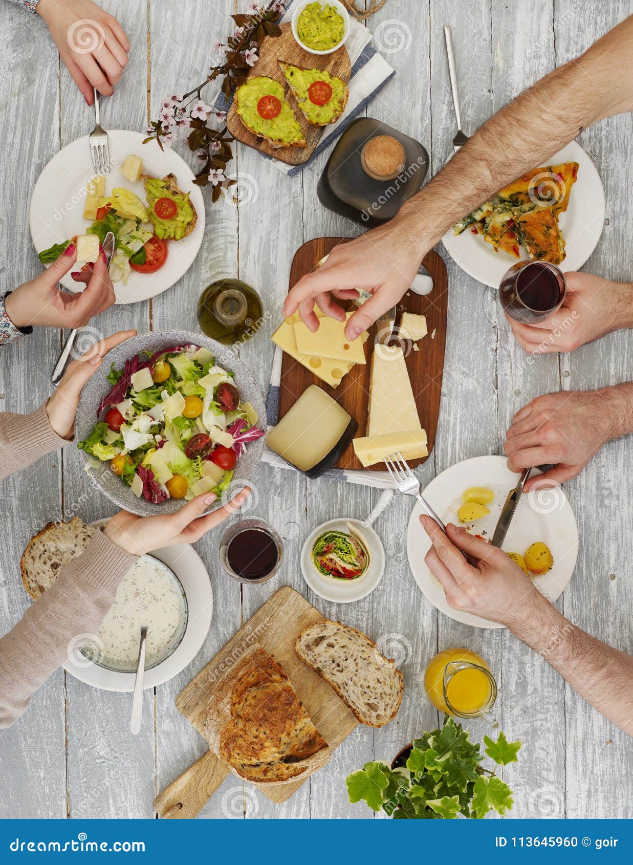 People sharing the food stock photo. Image of body, celebration - 113645960