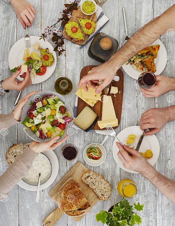 People sharing the food stock photo. Image of body, celebration - 113645960