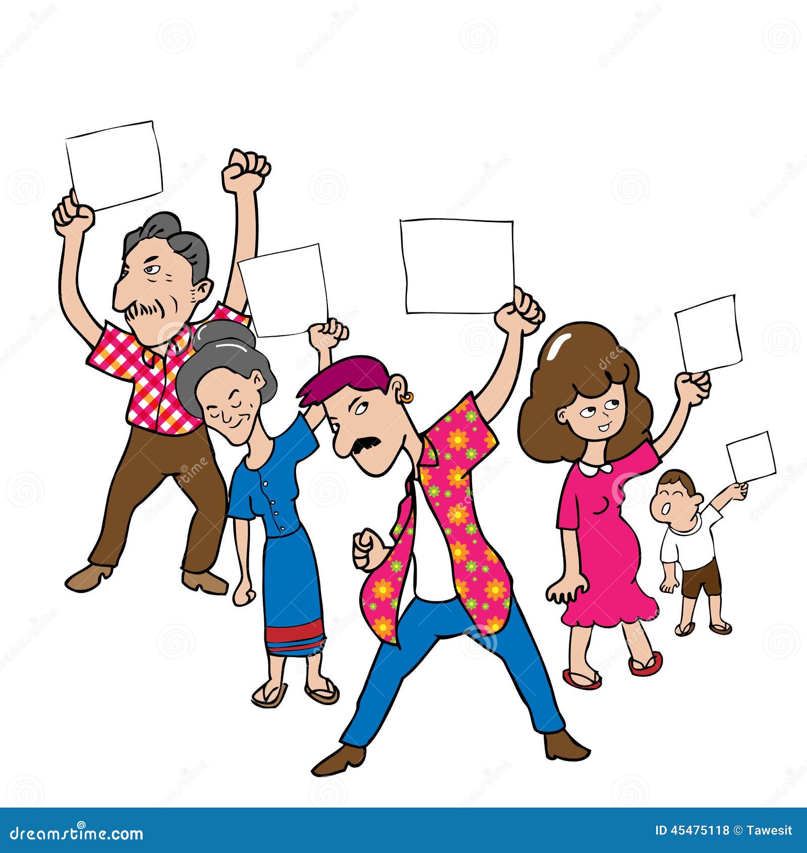 People show blank sheet stock vector. Illustration of crowd - 45475118