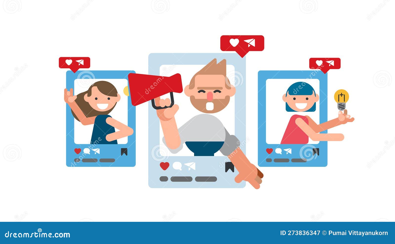 People Show What they Do through Web Pages Stock Vector - Illustration ...