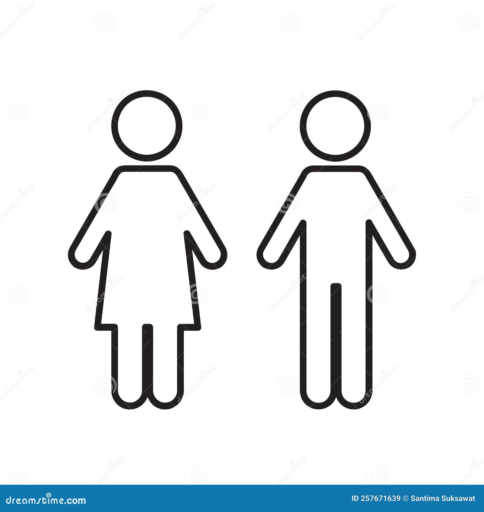 People Sign Icon Vector Illustration Stock Vector - Illustration of ...