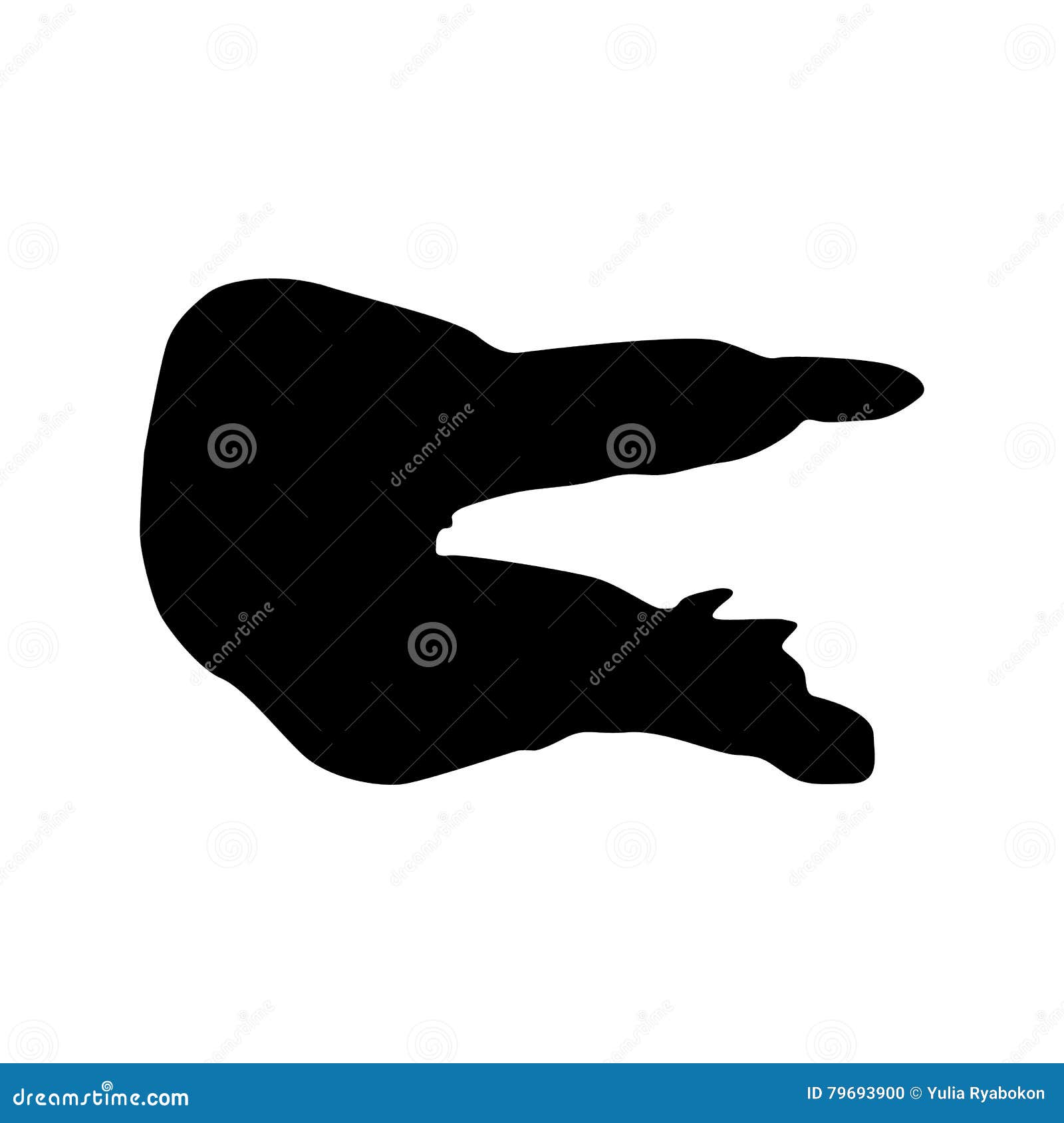 People Silhouette. View from Above Stock Vector - Illustration of young ...