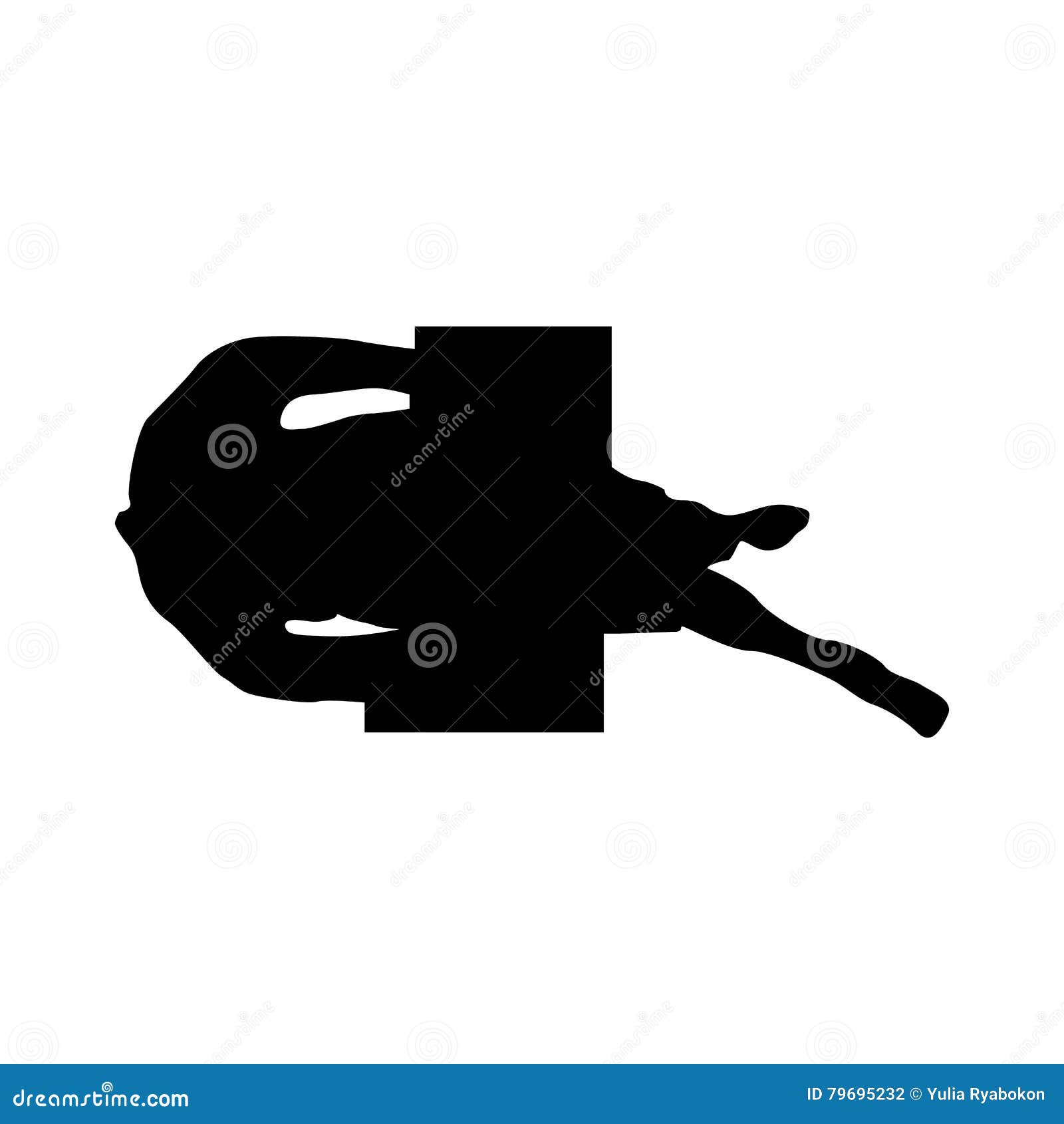People Silhouette. View from Above Stock Vector - Illustration of walk ...