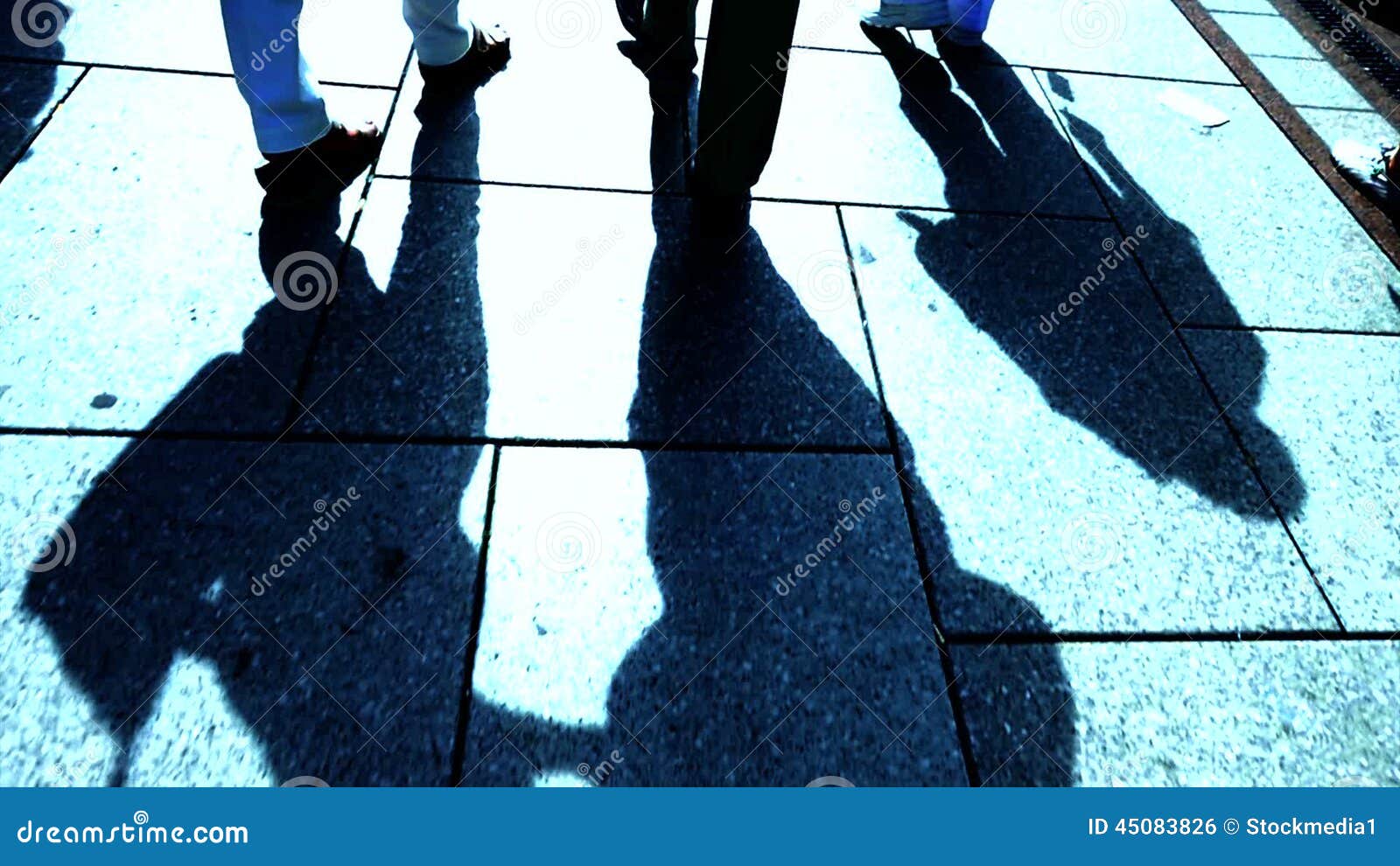 People Silhouette View. Walking Pedestrians Stock Footage - Video of ...