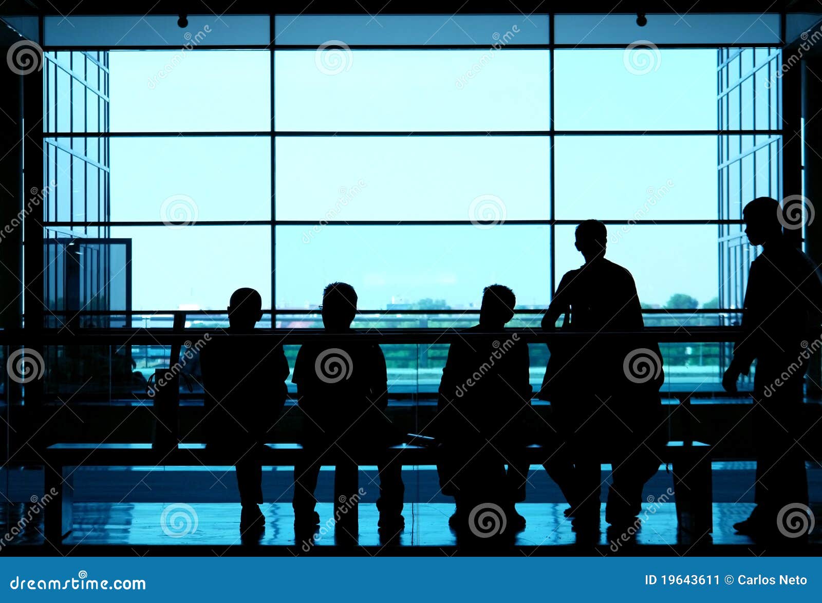 People Silhouette Whit Window in the Background Stock Image - Image of ...