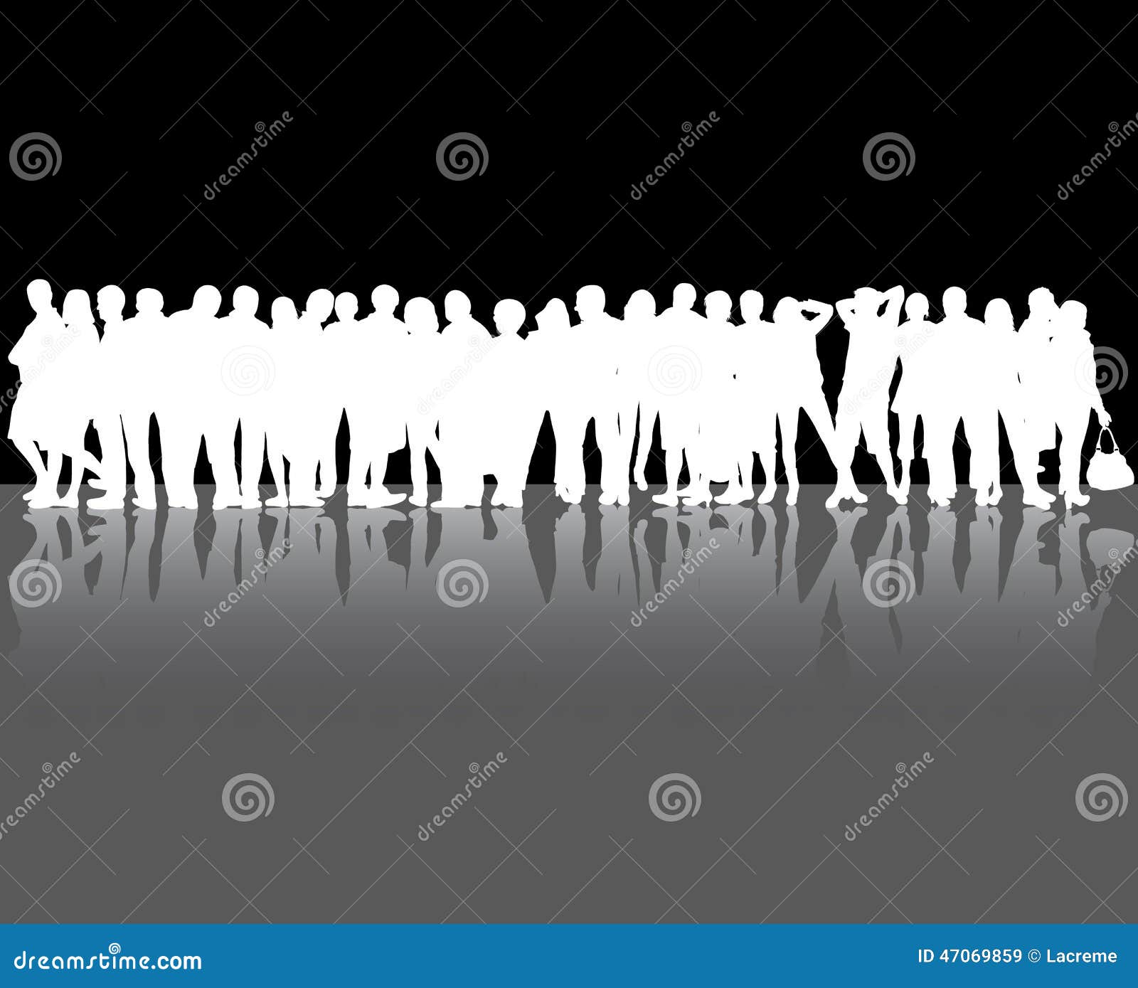 People silhouettes stock vector. Illustration of concept - 47069859