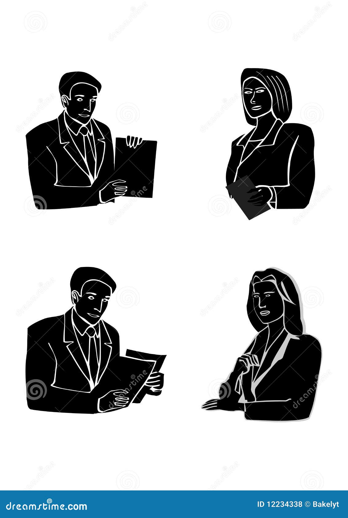 Silhouttes Of Man, Women And Boy In Full Length With Measurement Lines ...