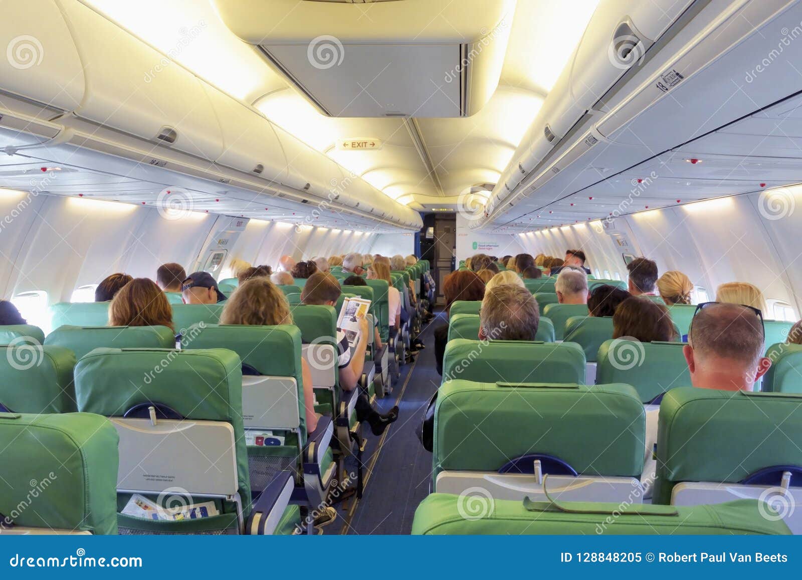 People Sitting Inside a Transavia Airplane Editorial Image - Image of ...