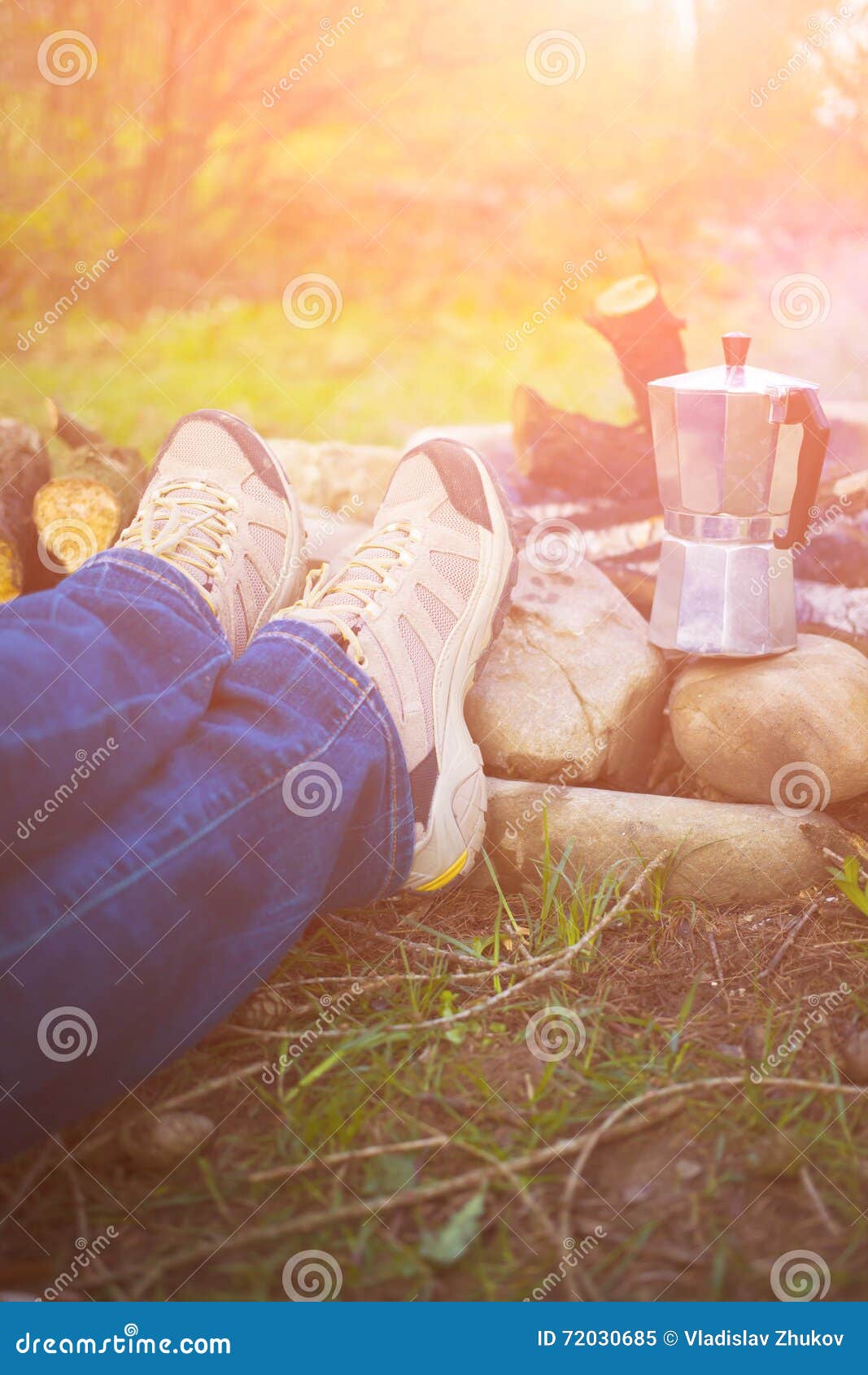 People Sitting Near the Fire. Stock Image - Image of eyes, girl: 72030685