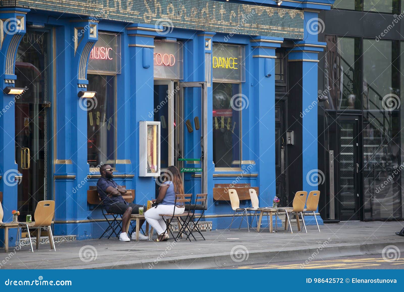 People are Sitting Outside of the Pub Editorial Photography - Image of ...