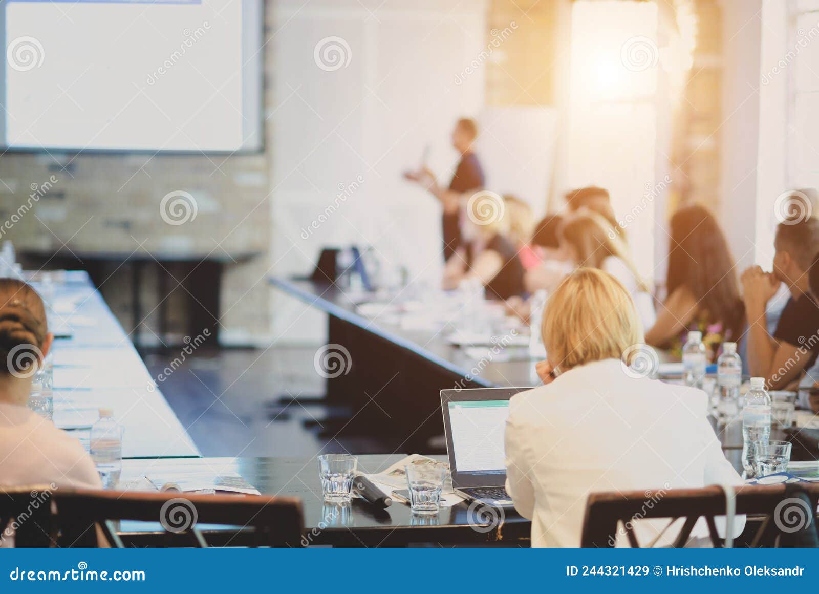 People are Sitting at a Table at a Presentation Editorial Stock Image ...