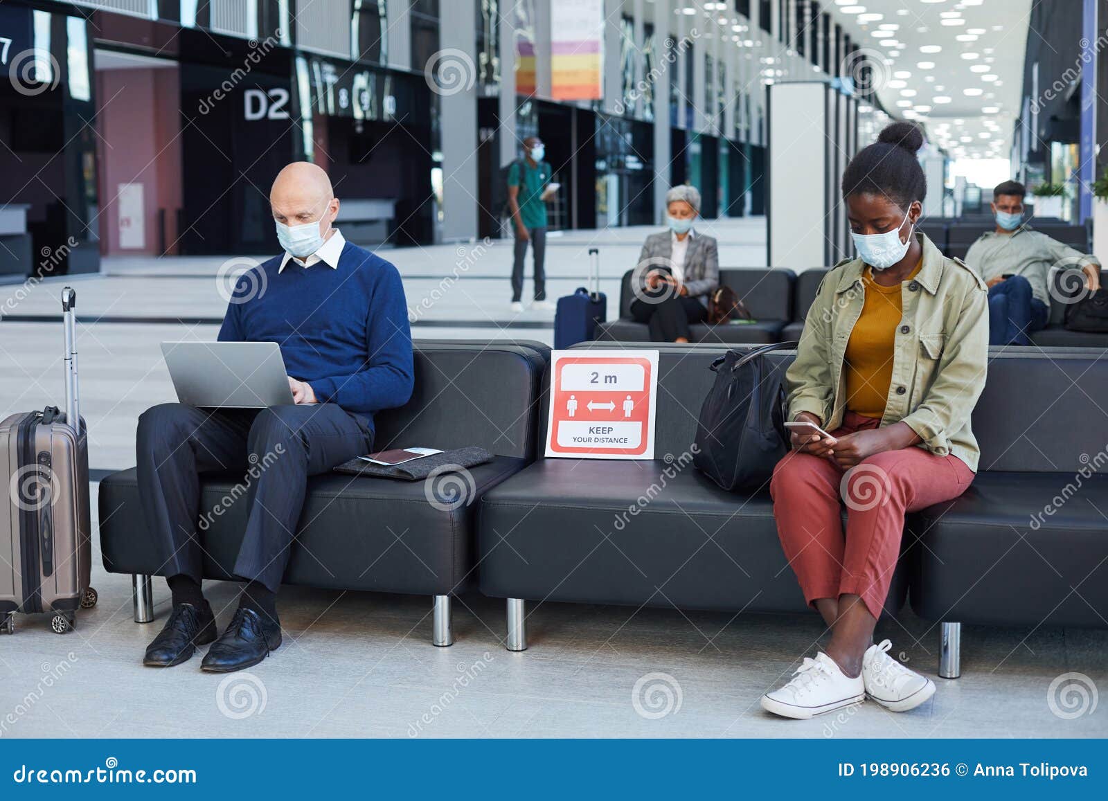 People Sitting in Waiting Room Stock Photo - Image of airport, arrival ...
