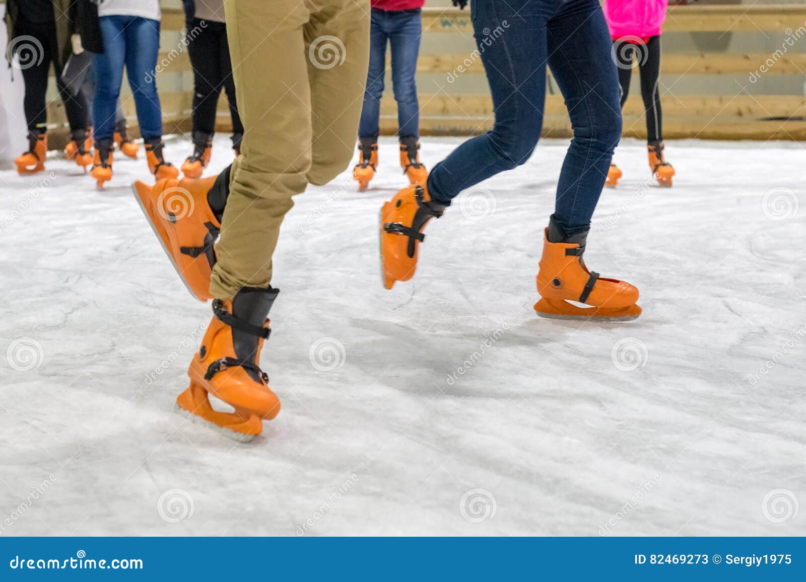 People are Skating on the Rink Stock Image - Image of concept, skate ...