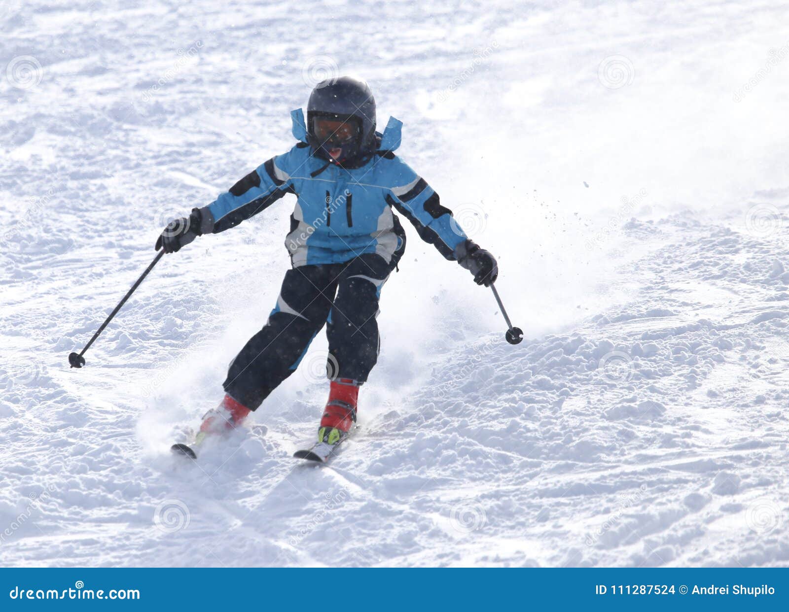 People skiing in the snow stock photo. Image of life - 111287524