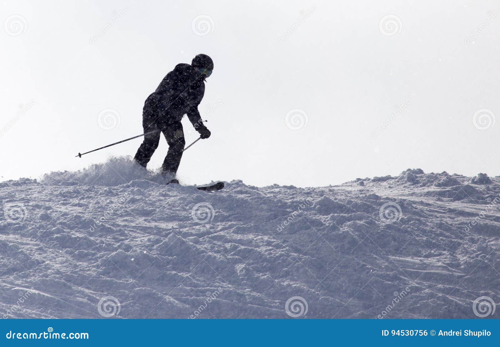 People skiing in the snow stock photo. Image of mountains - 94530756