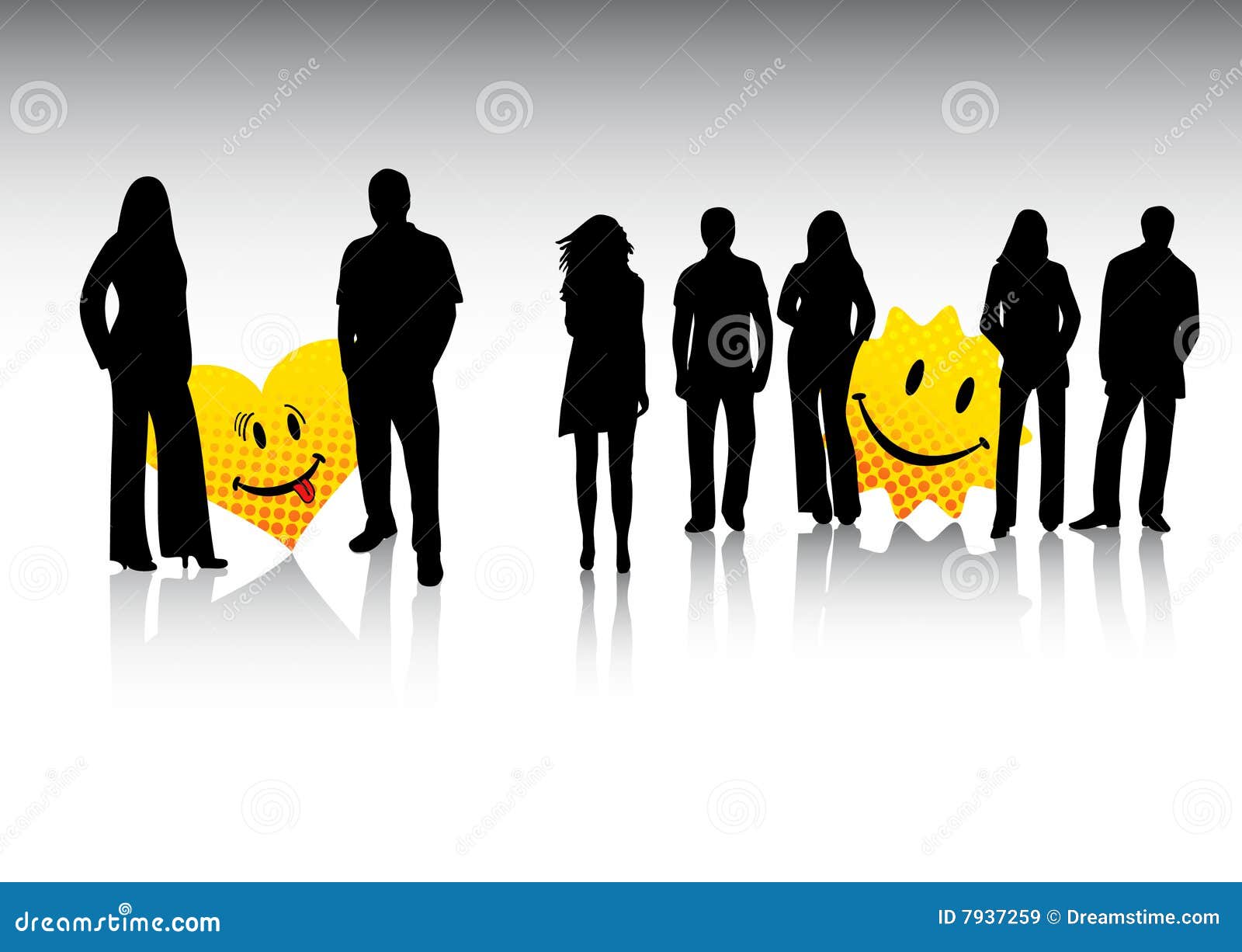 People and smiles stock vector. Illustration of businesswoman - 7937259