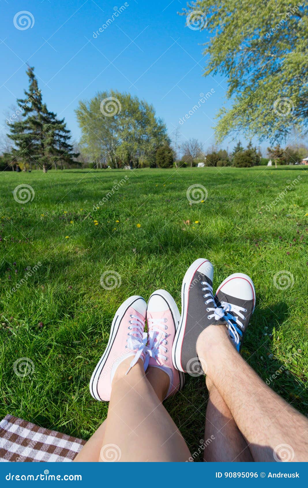 Sneakers In Park And Stomping Walking Trails Royalty-Free Stock Photo ...