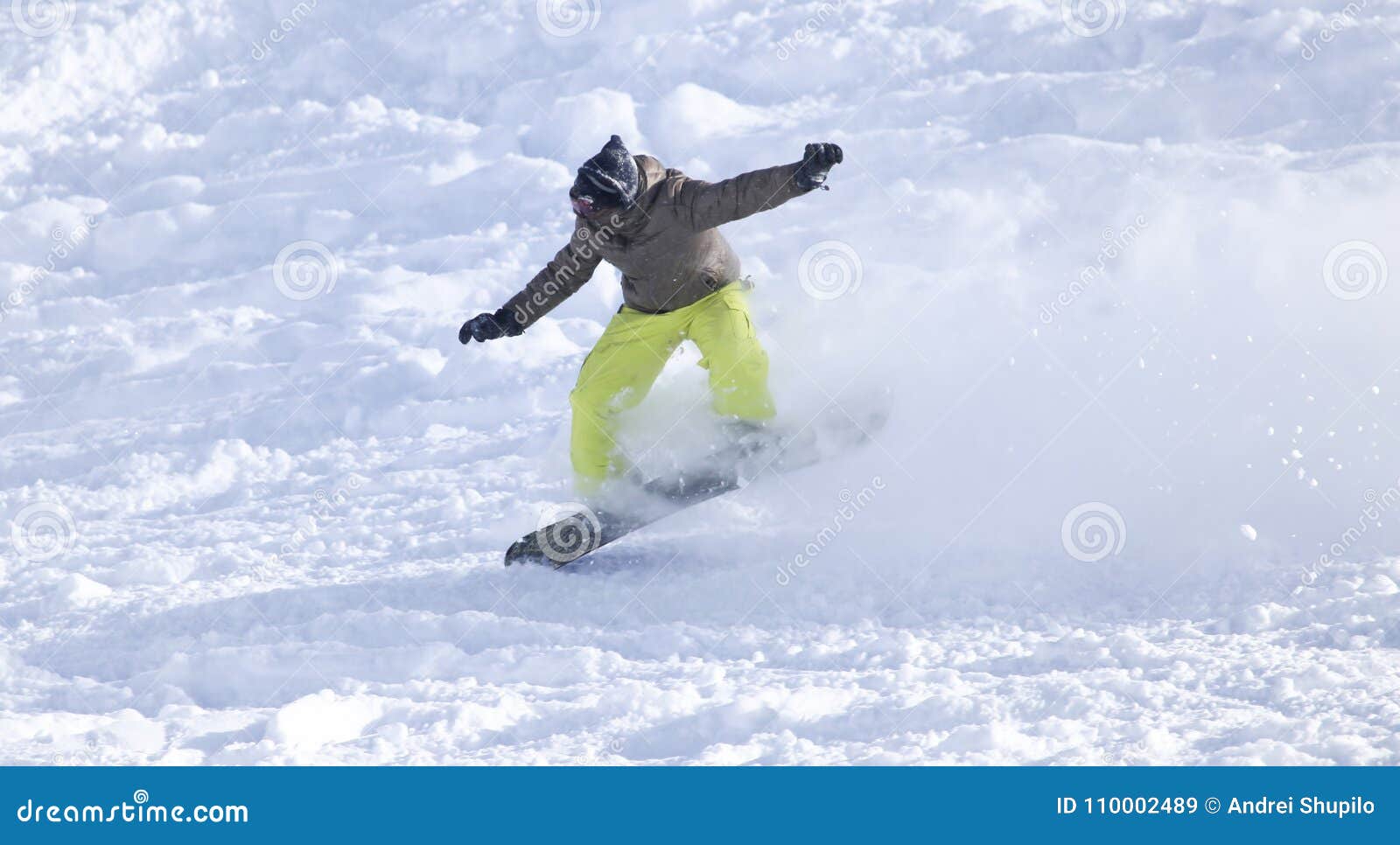 People Snowboarding on the Snow in the Winter Stock Image - Image of ...