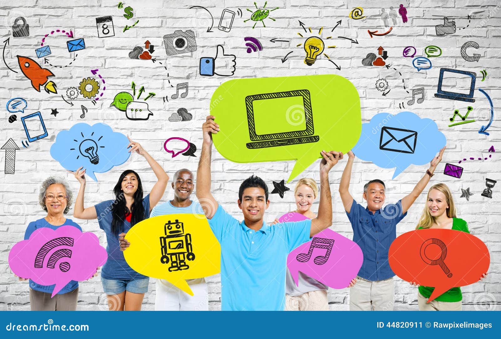 People and Social Communications Concepts Stock Image - Image of ...