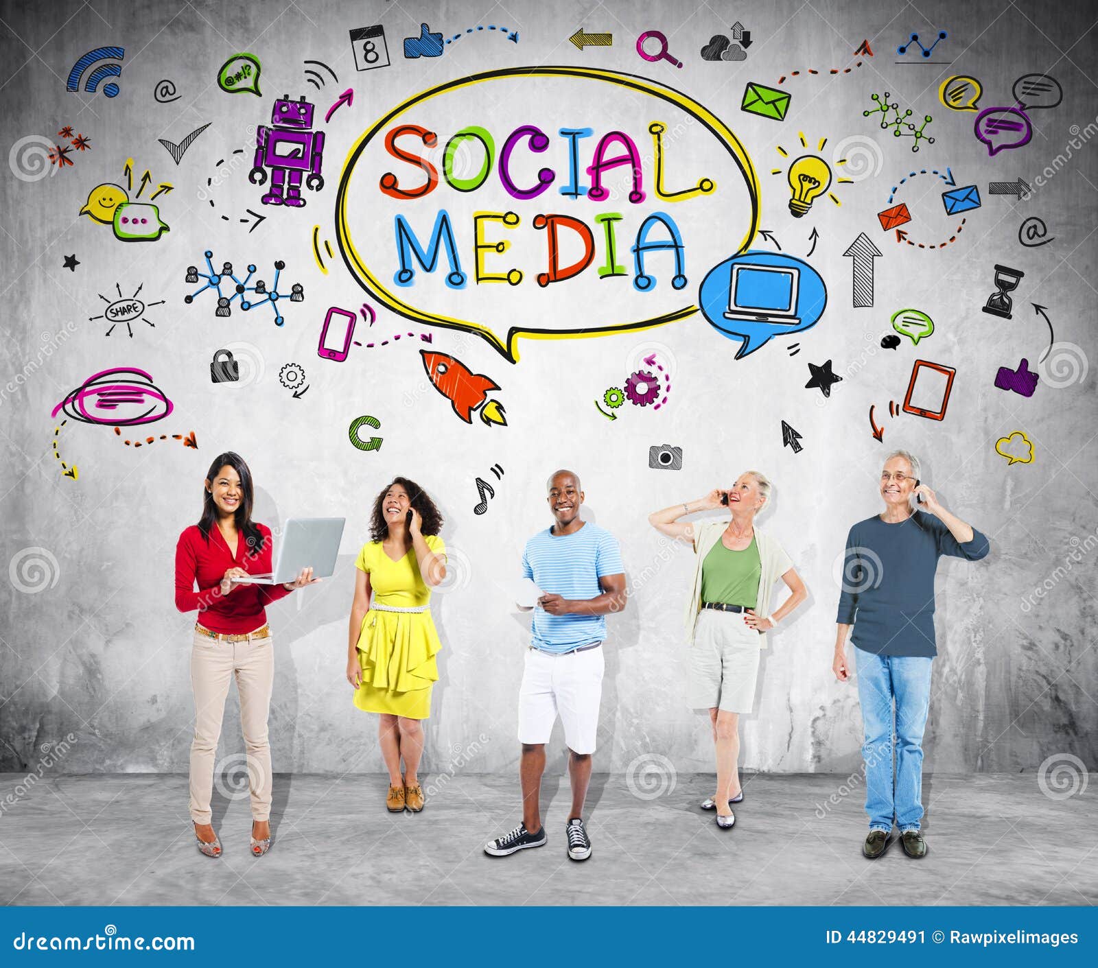 People with Social Communications Concepts Stock Image - Image of ...