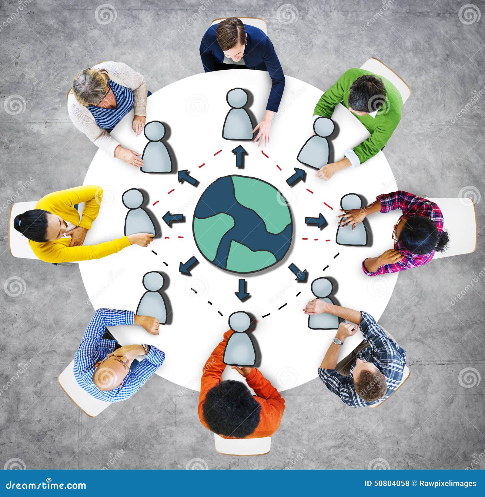 People Social Networking and Computer Network Concept Stock Photo ...