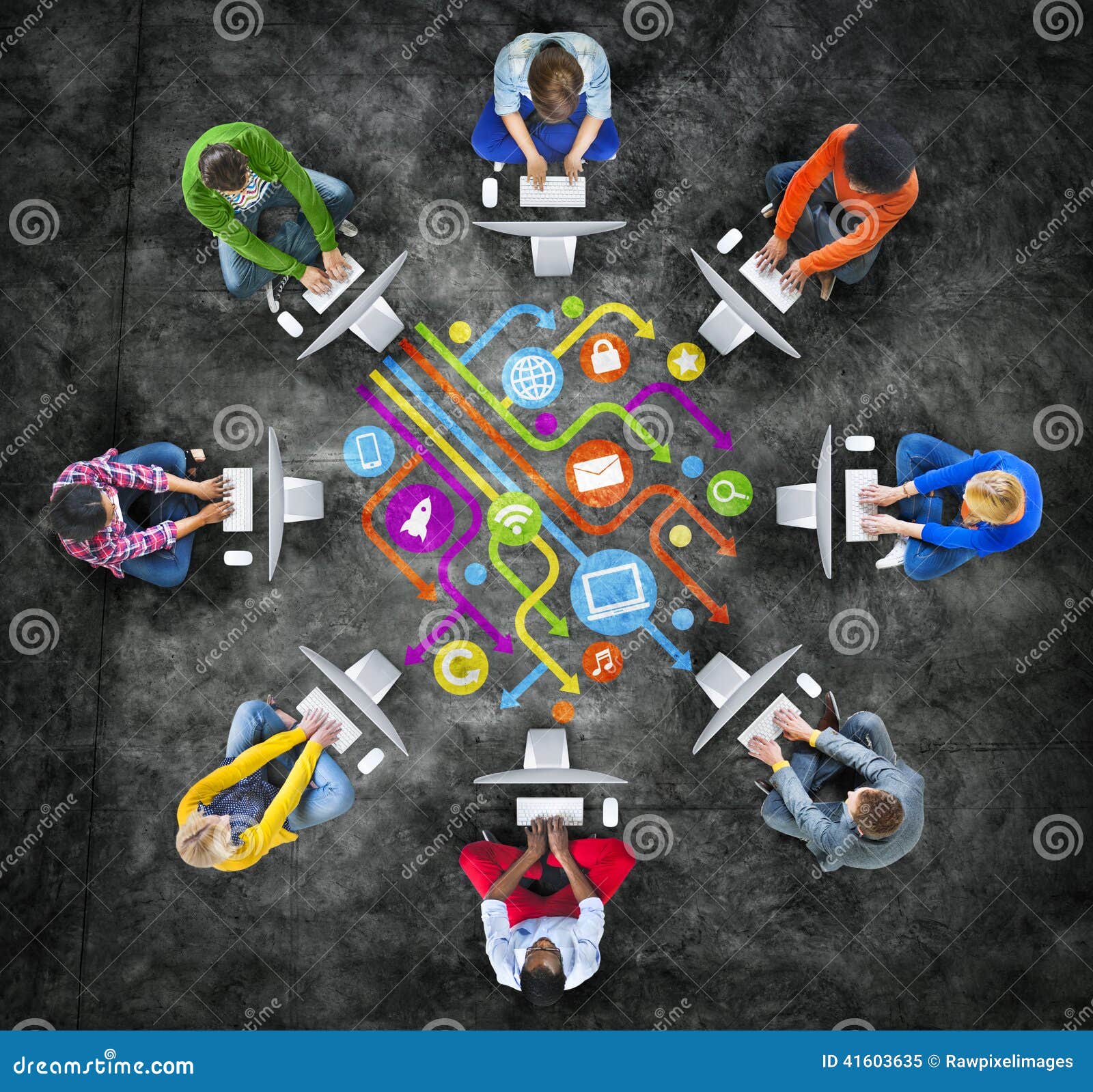 Computer Network - Concept Illustration | CartoonDealer.com #30422104 Computer Network - Concept Illustration | CartoonDealer.com #30422104