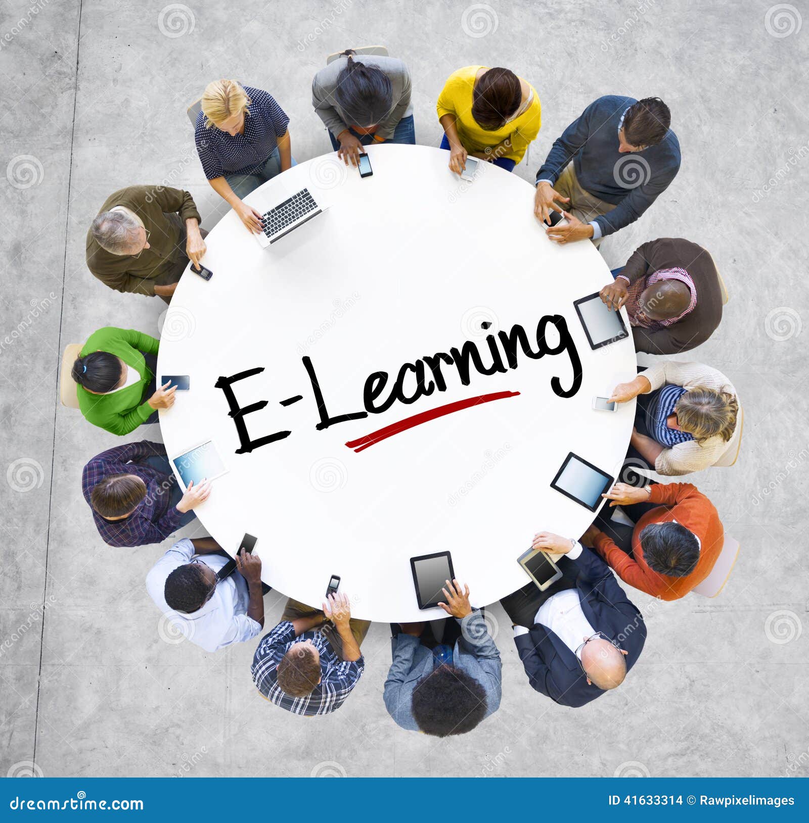 People Social Networking and E-Learning Concept Stock Photo - Image of ...