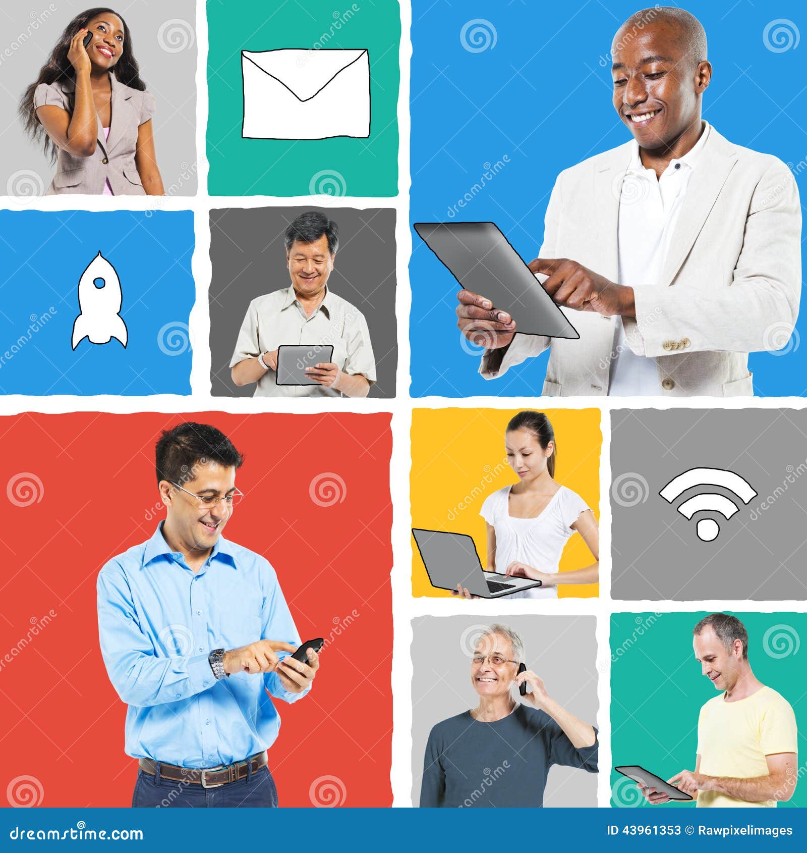 People Social Networking and Related Concepts Stock Image - Image of ...