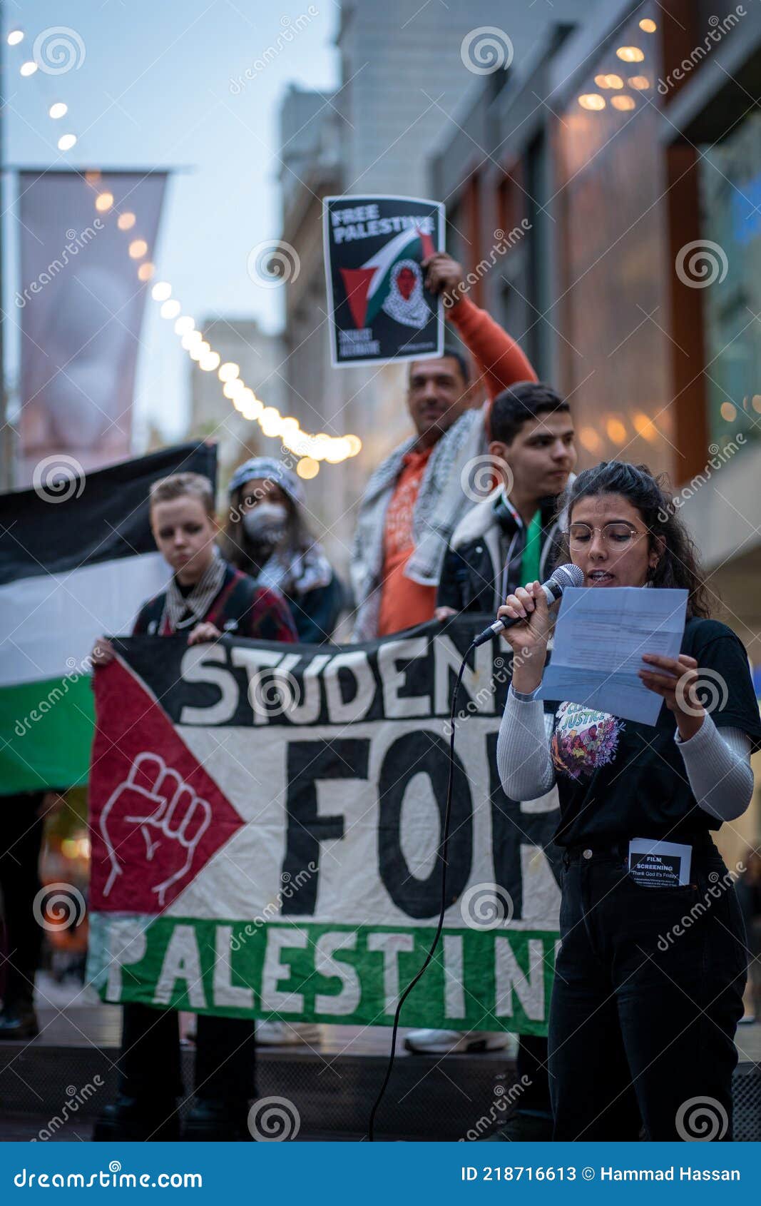 Solidarity March for People of Palestine Editorial Stock Photo - Image ...