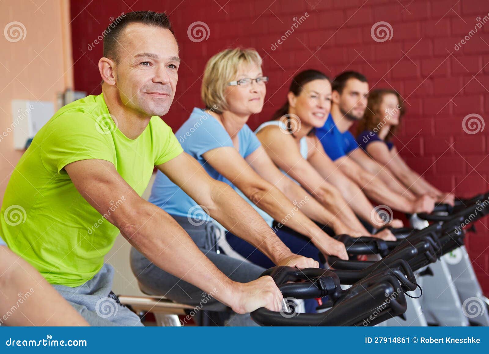 People in spinning course stock image. Image of lose - 27914861