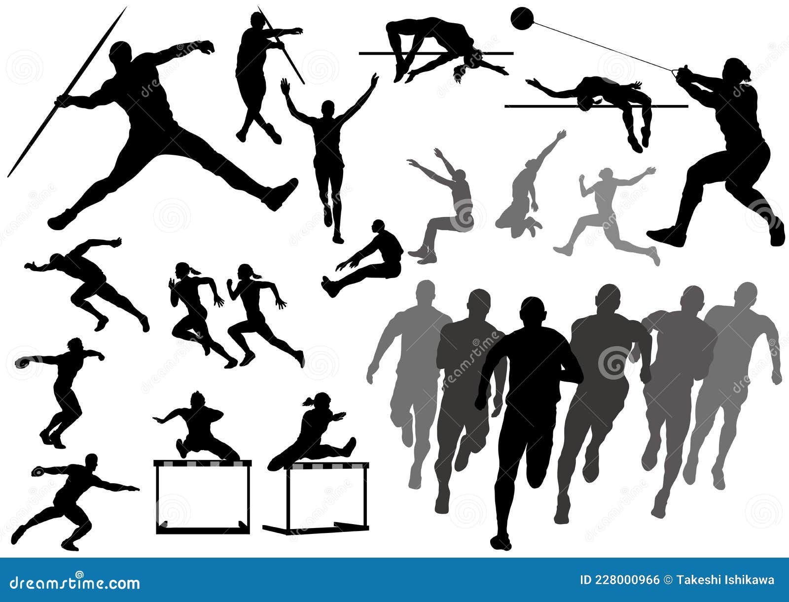 Track And Field Silhouette