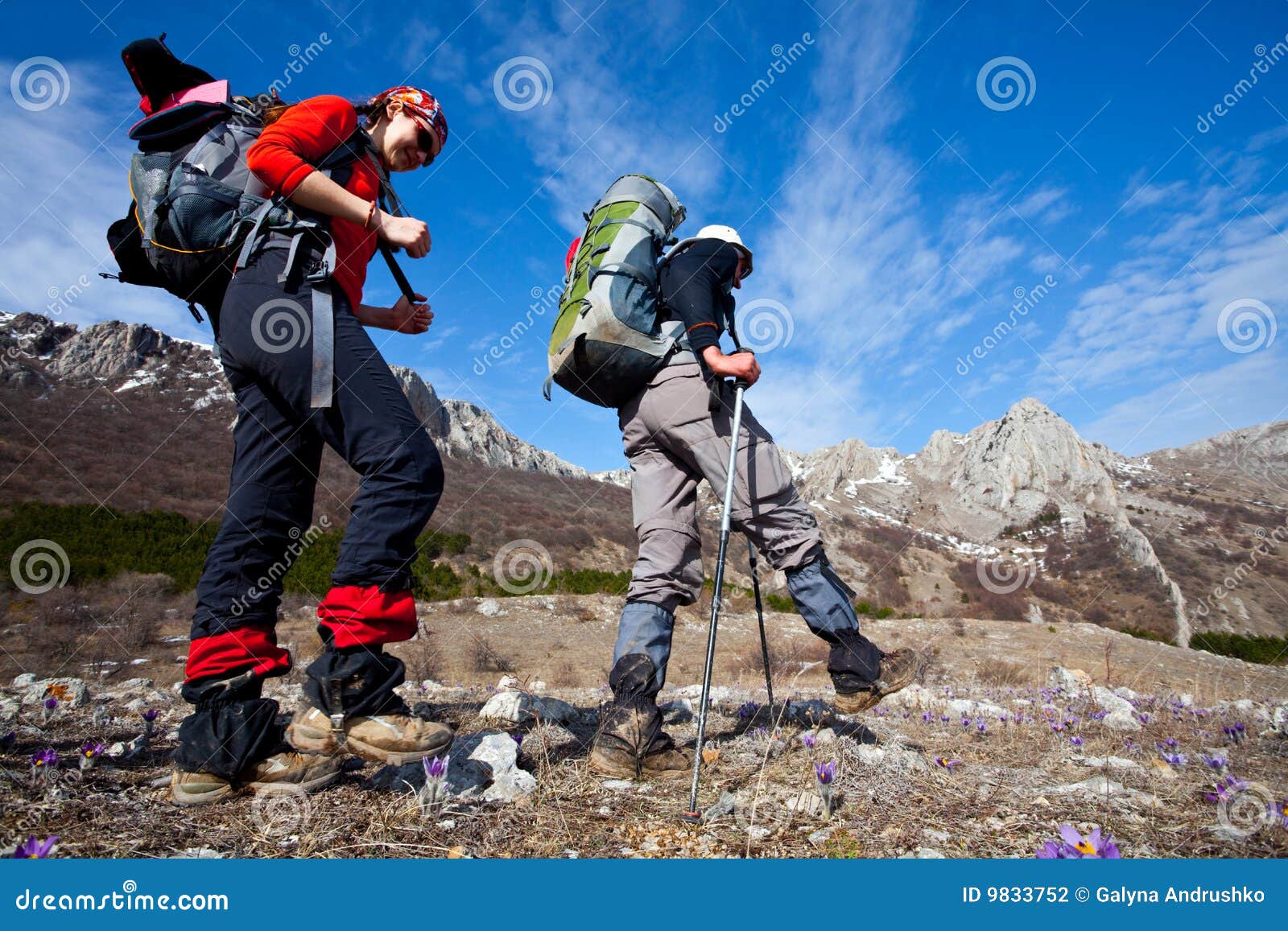 People in spring hike stock photo. Image of journey, outdoors - 9833752