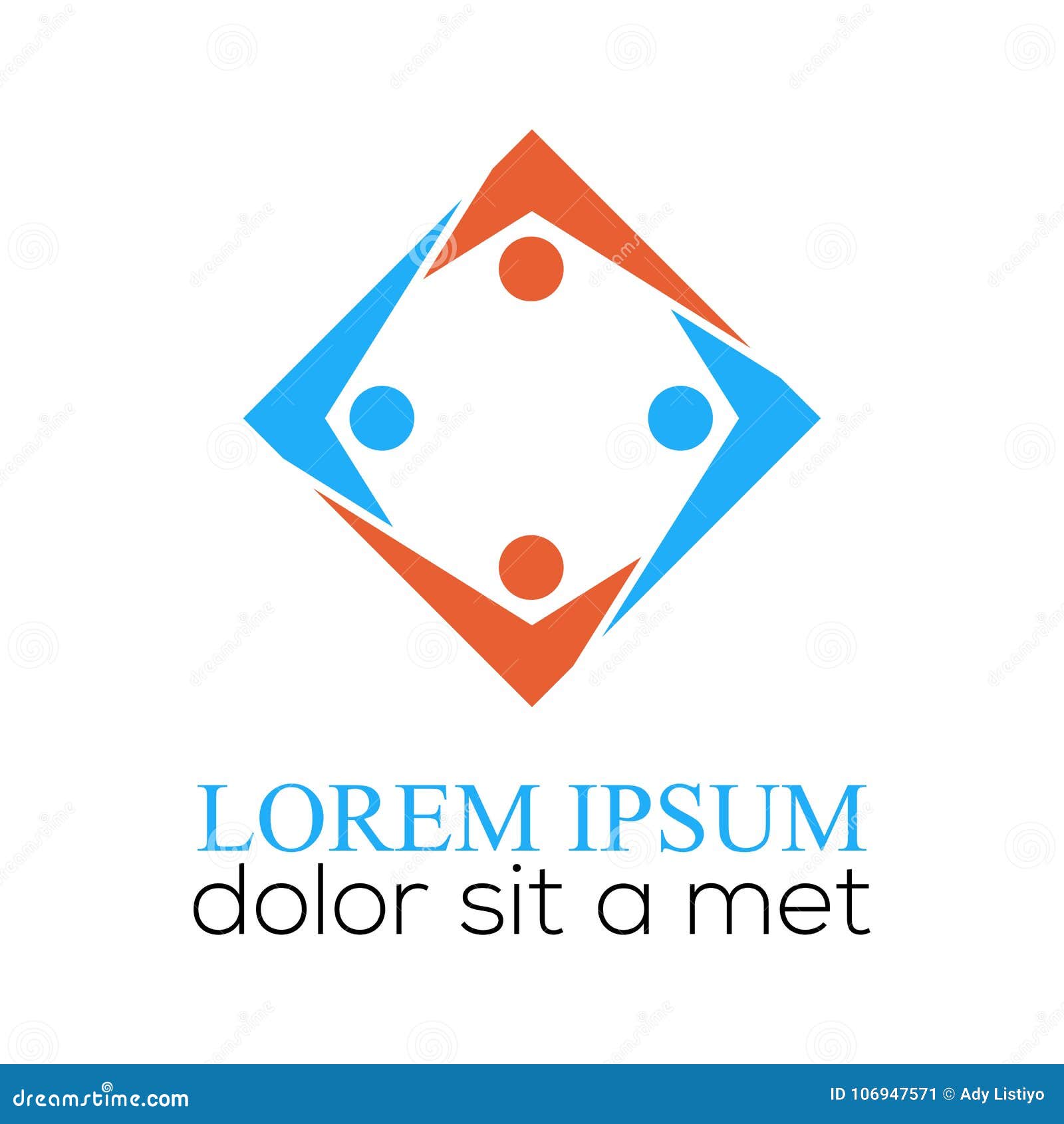 People square group logo stock vector. Illustration of isolated - 106947571