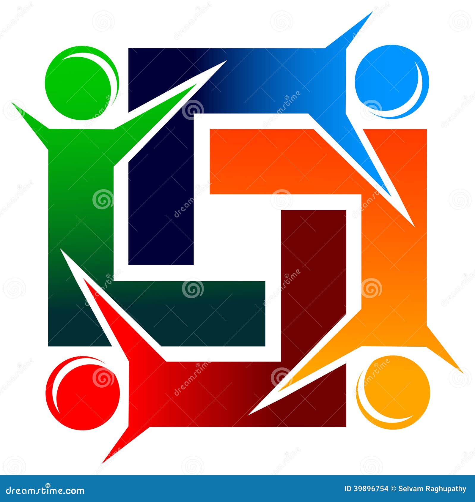 People square stock vector. Illustration of square, friends - 39896754