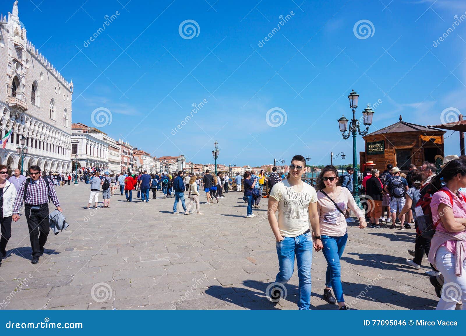 People on a square editorial photo. Image of walking - 77095046