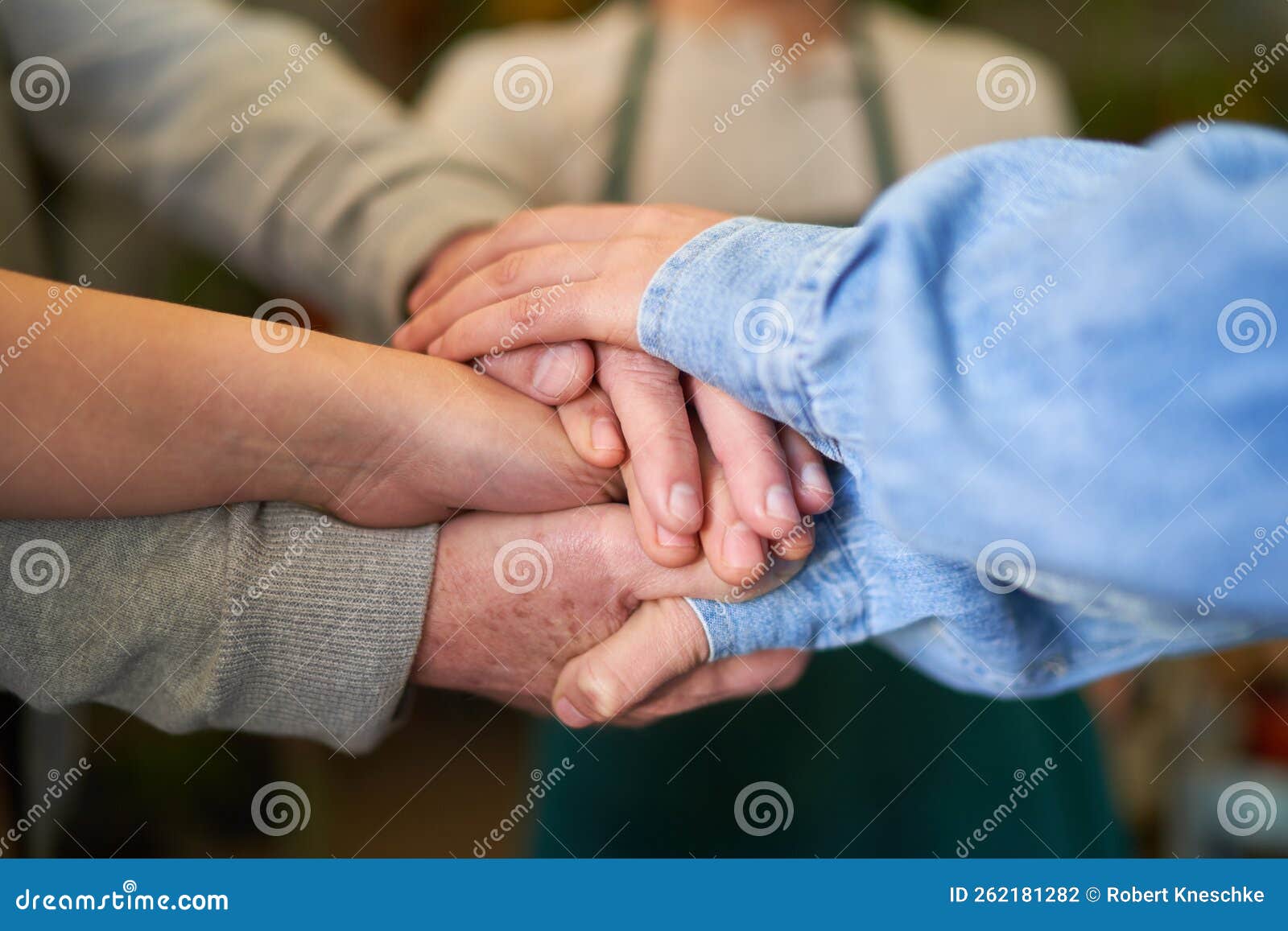 People Stacking Hands in Team Building Workshop Stock Photo - Image of ...