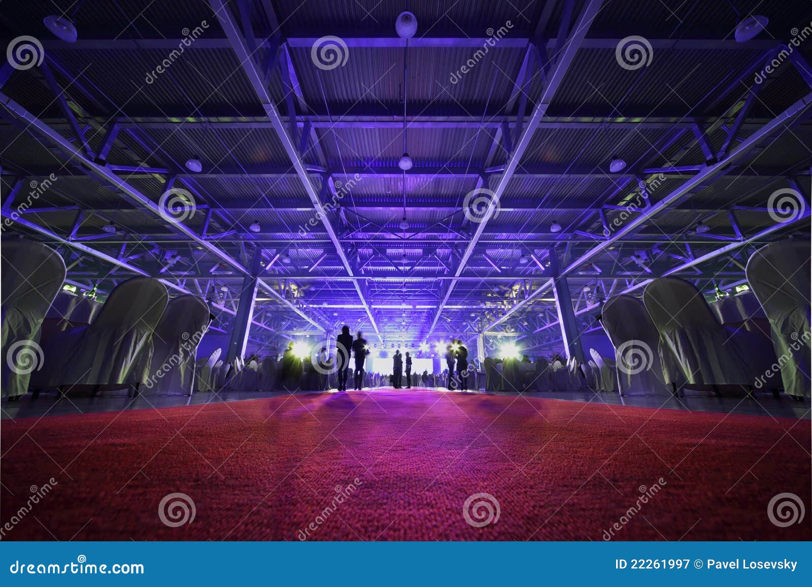People Stand, Sit and Look at Stage in Party Stock Image - Image of ...