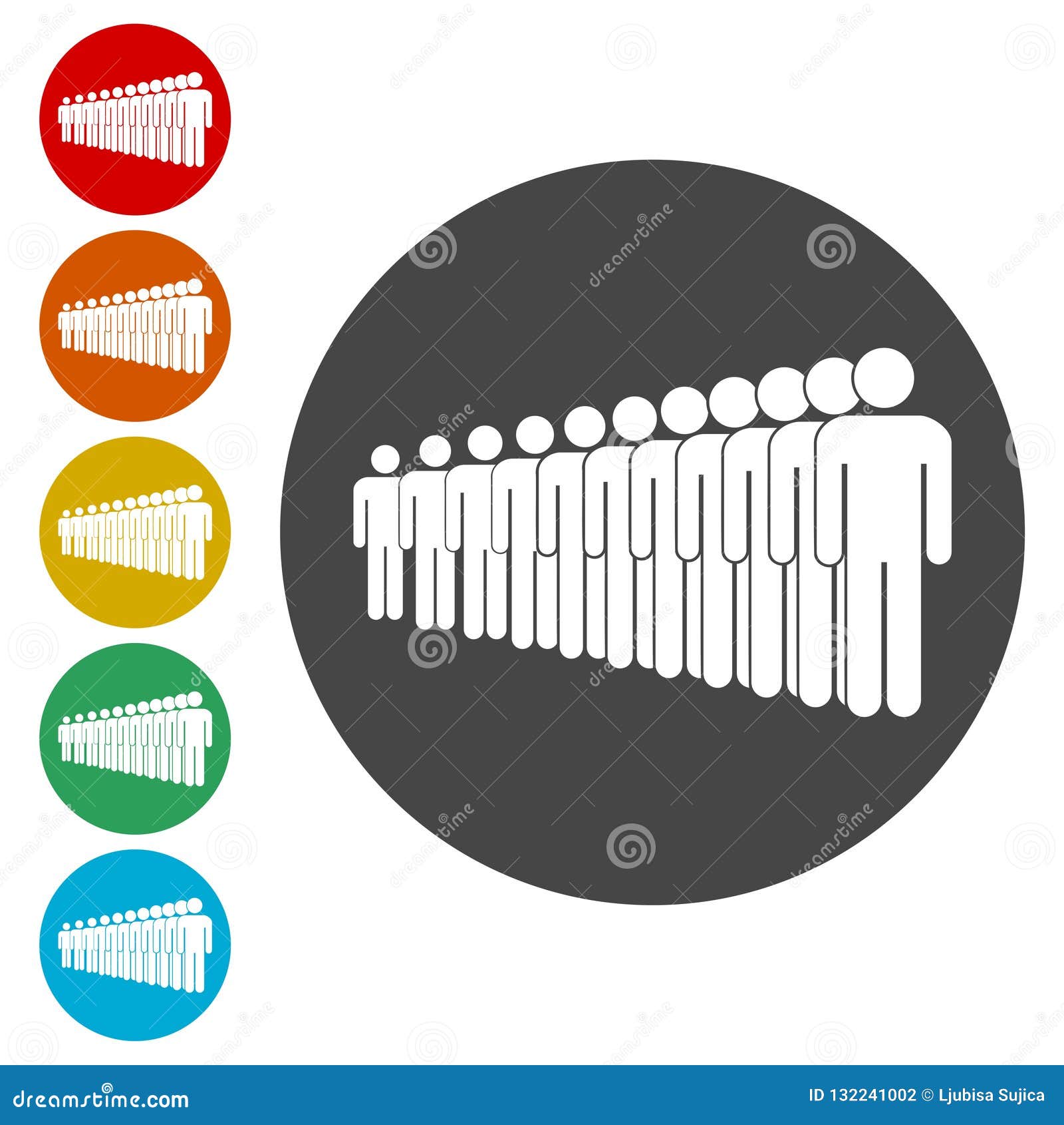 People standing stock vector. Illustration of advertising - 132241002