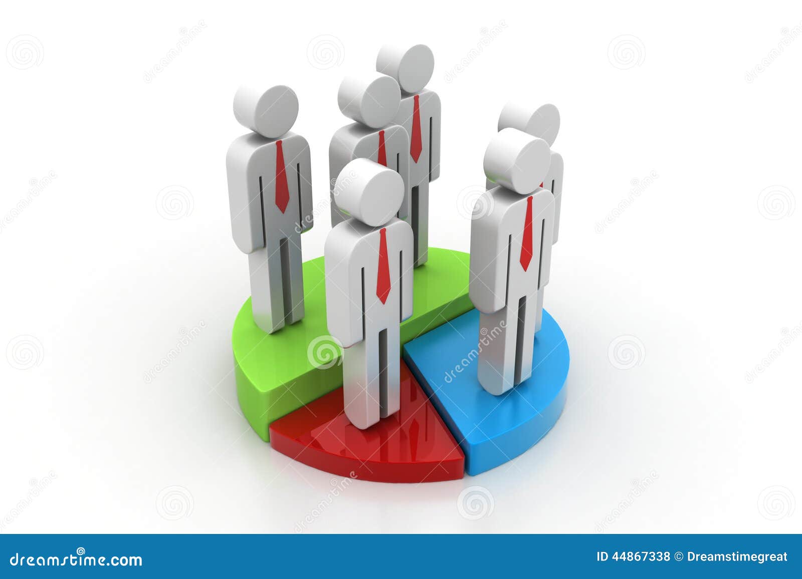 People standing pie chart stock illustration. Illustration of strategy ...