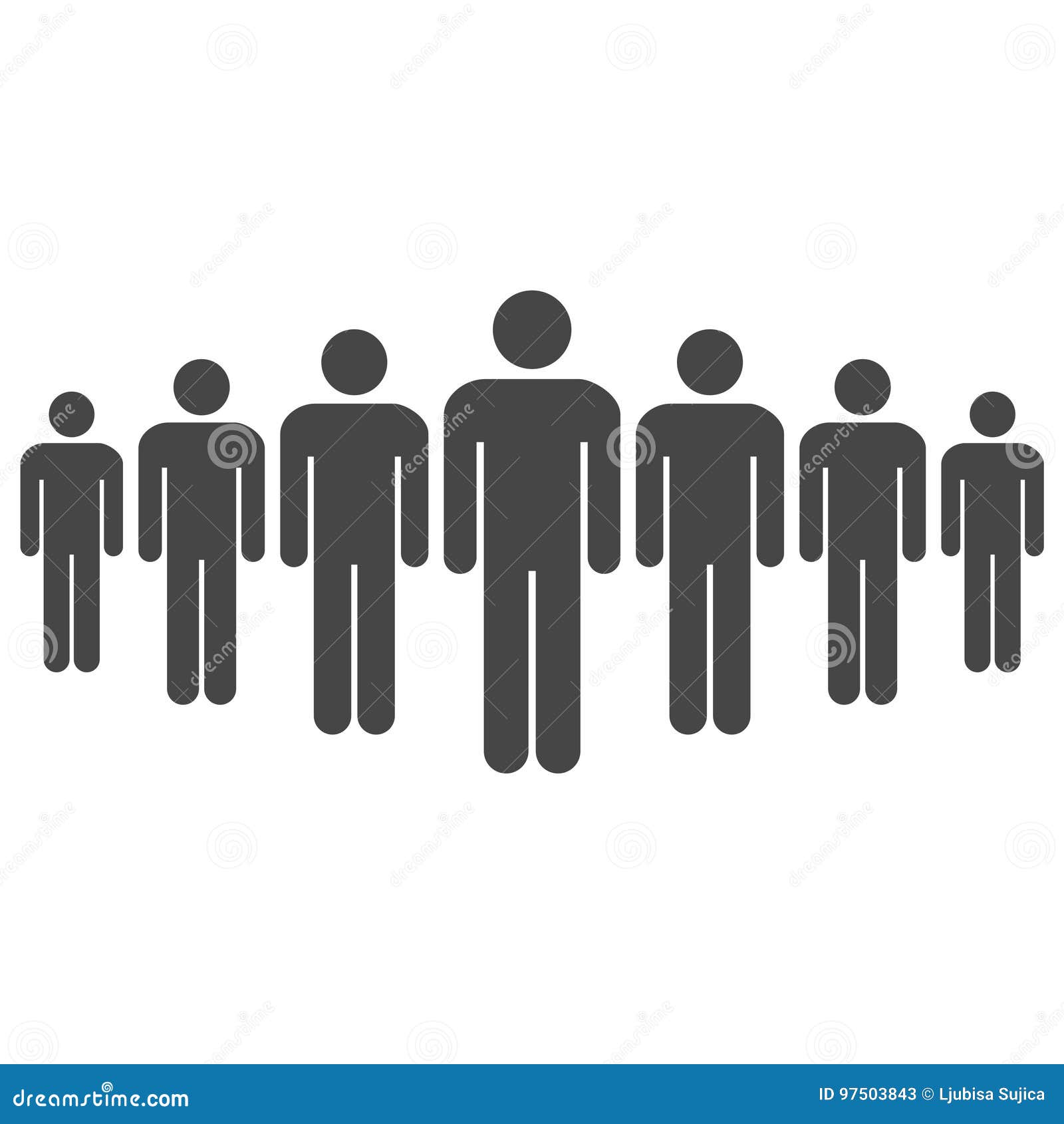 People standing stock vector. Illustration of recruitment - 97503843