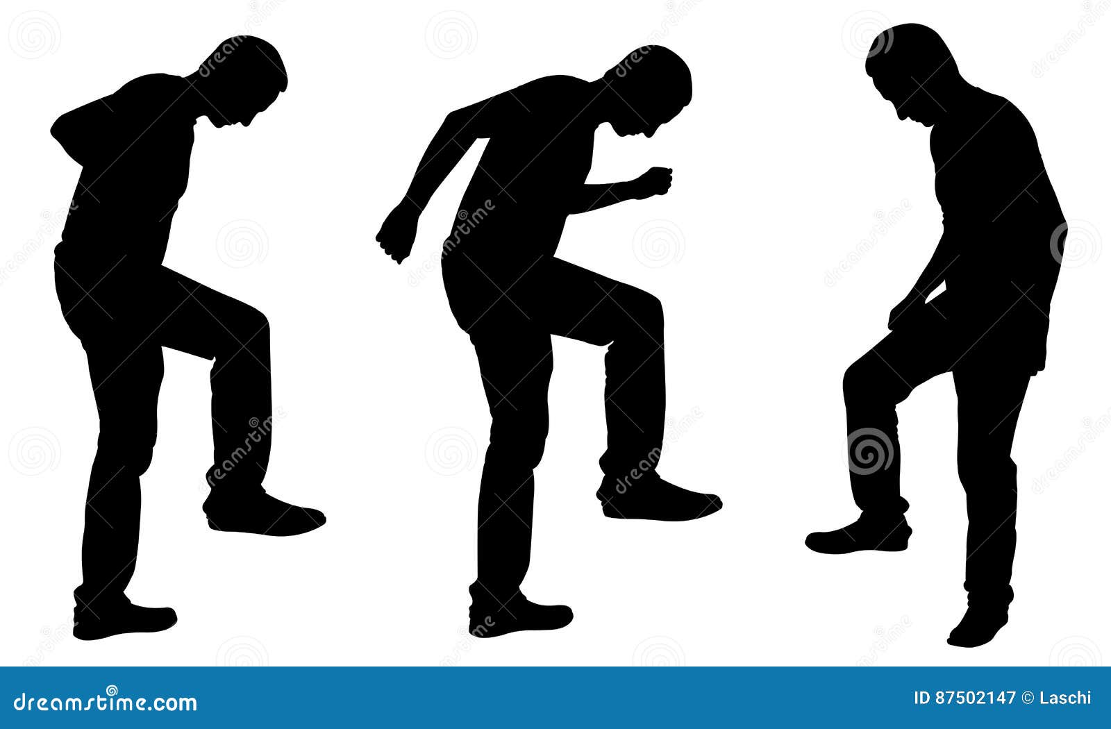 People Stepping on Things with Legs Stock Vector - Illustration of ...