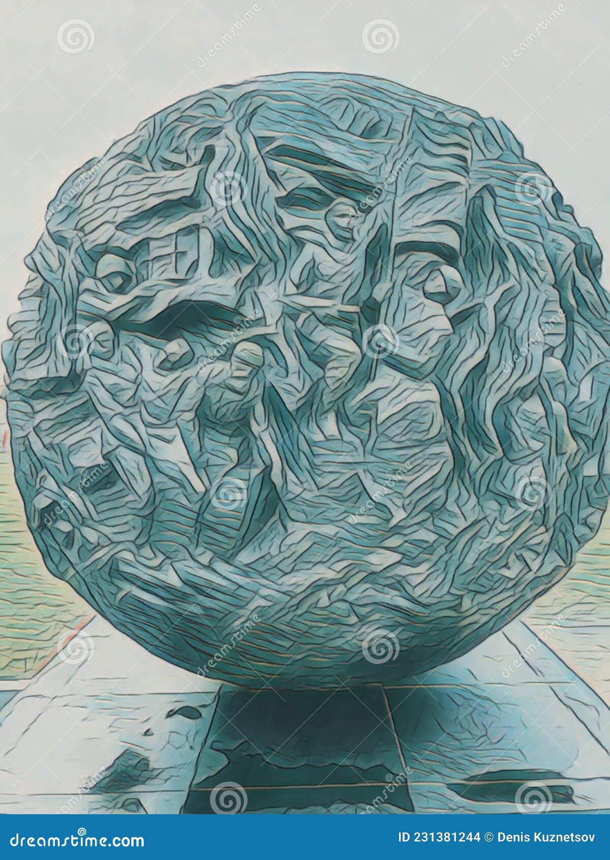 Abstract Background. the Sphere Stock Illustration - Illustration of ...