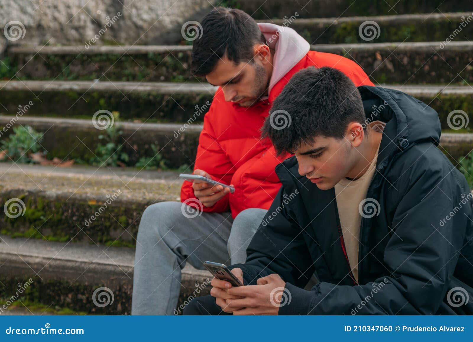 People on the Street with Mobile Phones Stock Photo - Image of internet ...