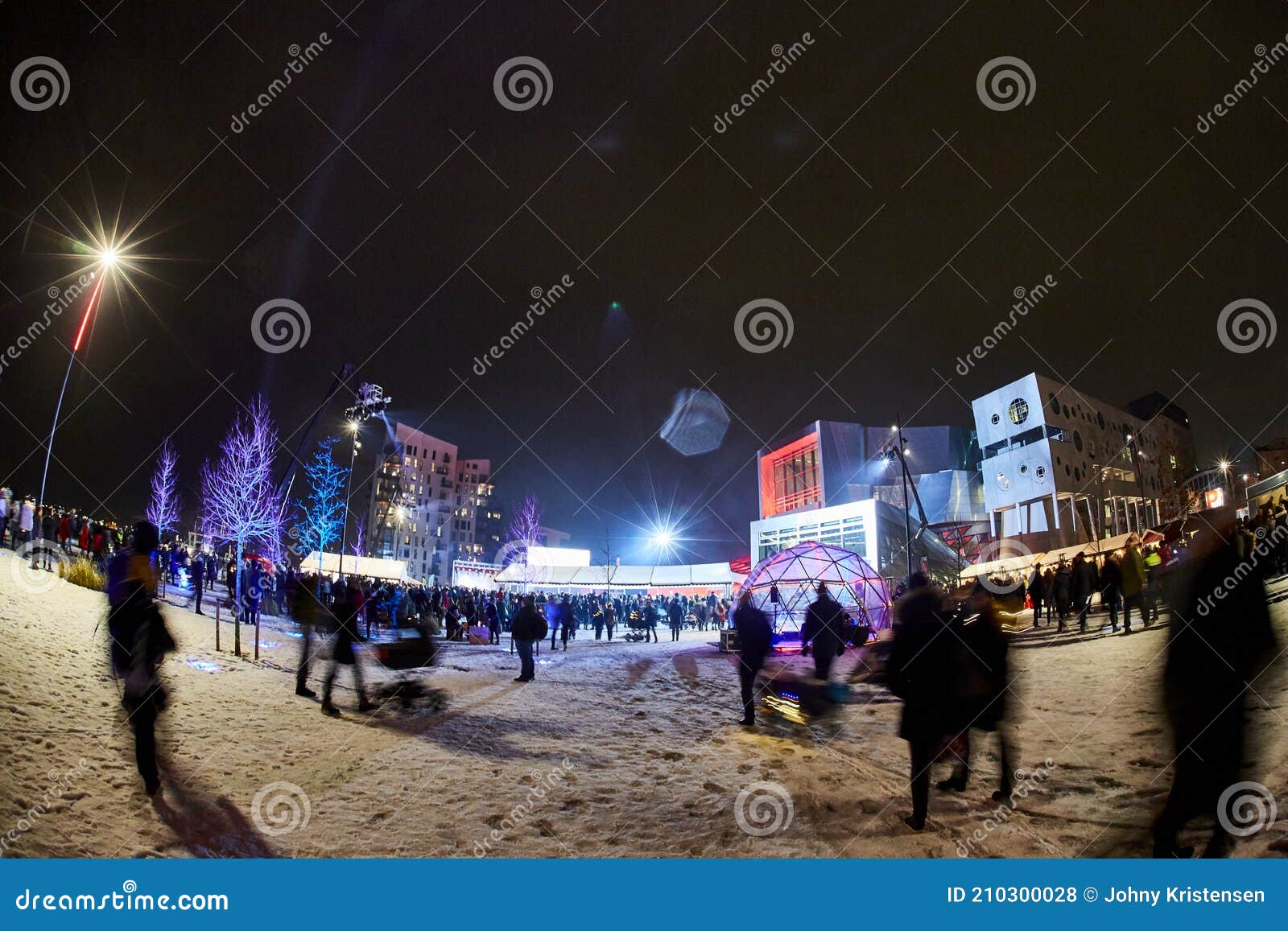 People in the Streets during Light Parade in Denmark Editorial Stock ...