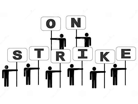 People on strike stock illustration. Illustration of group - 10636087